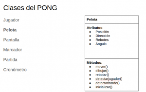 Atributos y métodos de la clase pelota | MyFPschool